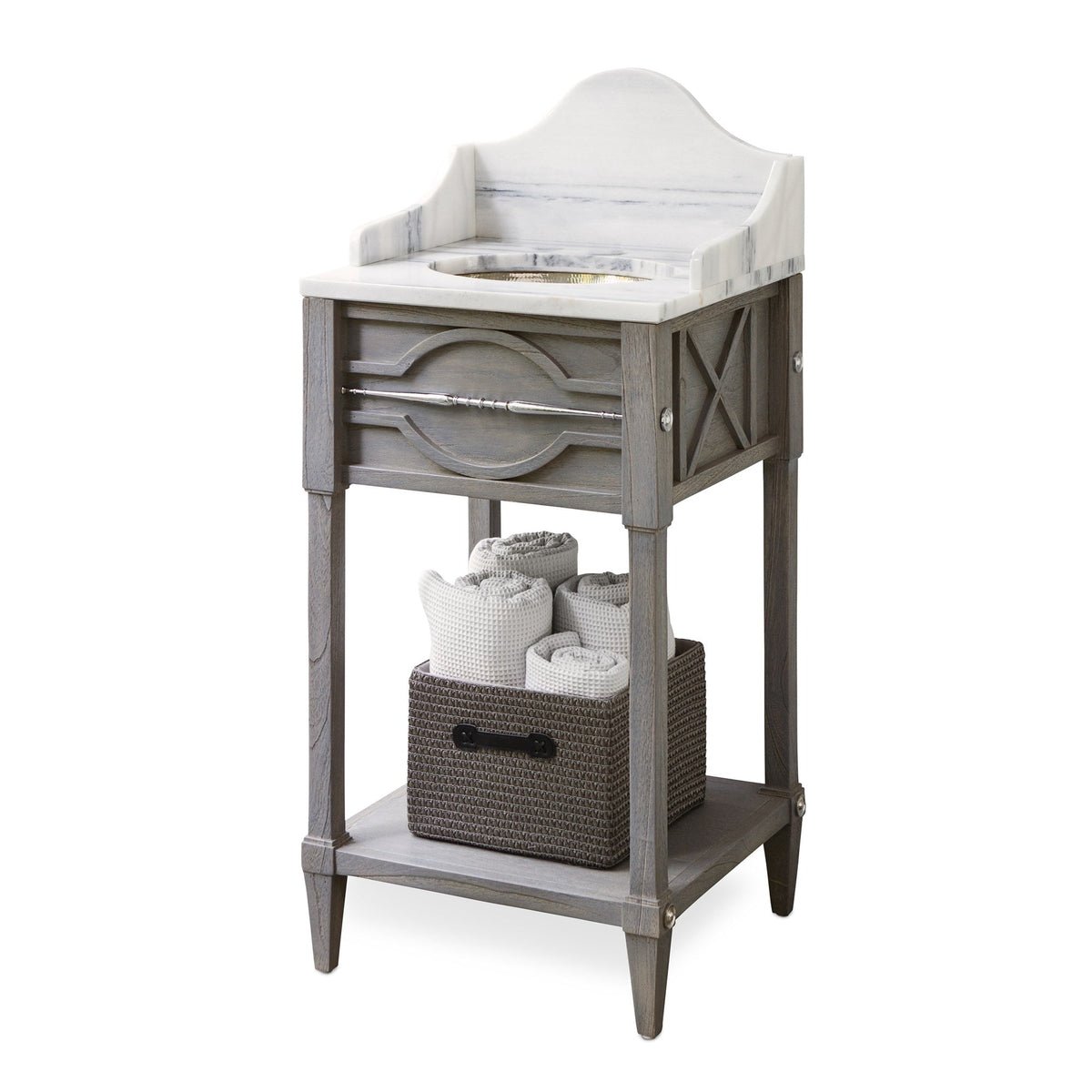 Ambella Spindle Mini Sink Chest — Grayson Luxury
