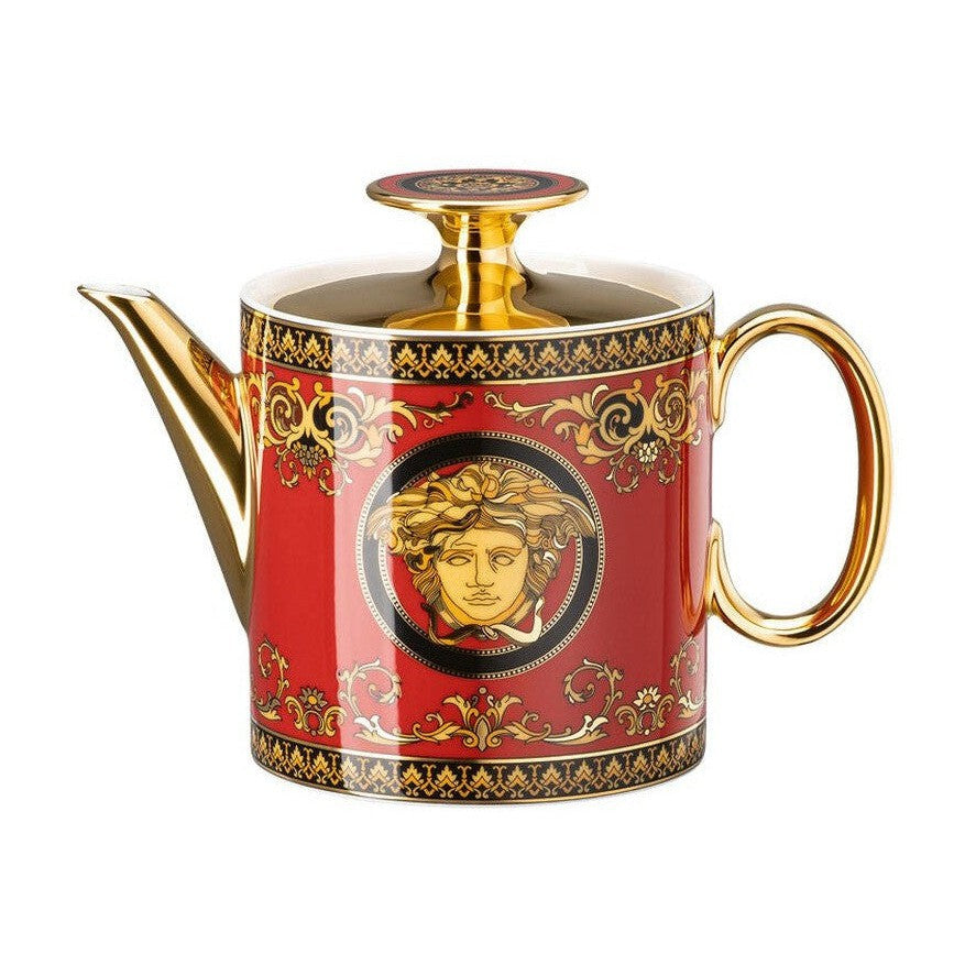 Versace Medusa Red Modern Tea Pot — Grayson Luxury