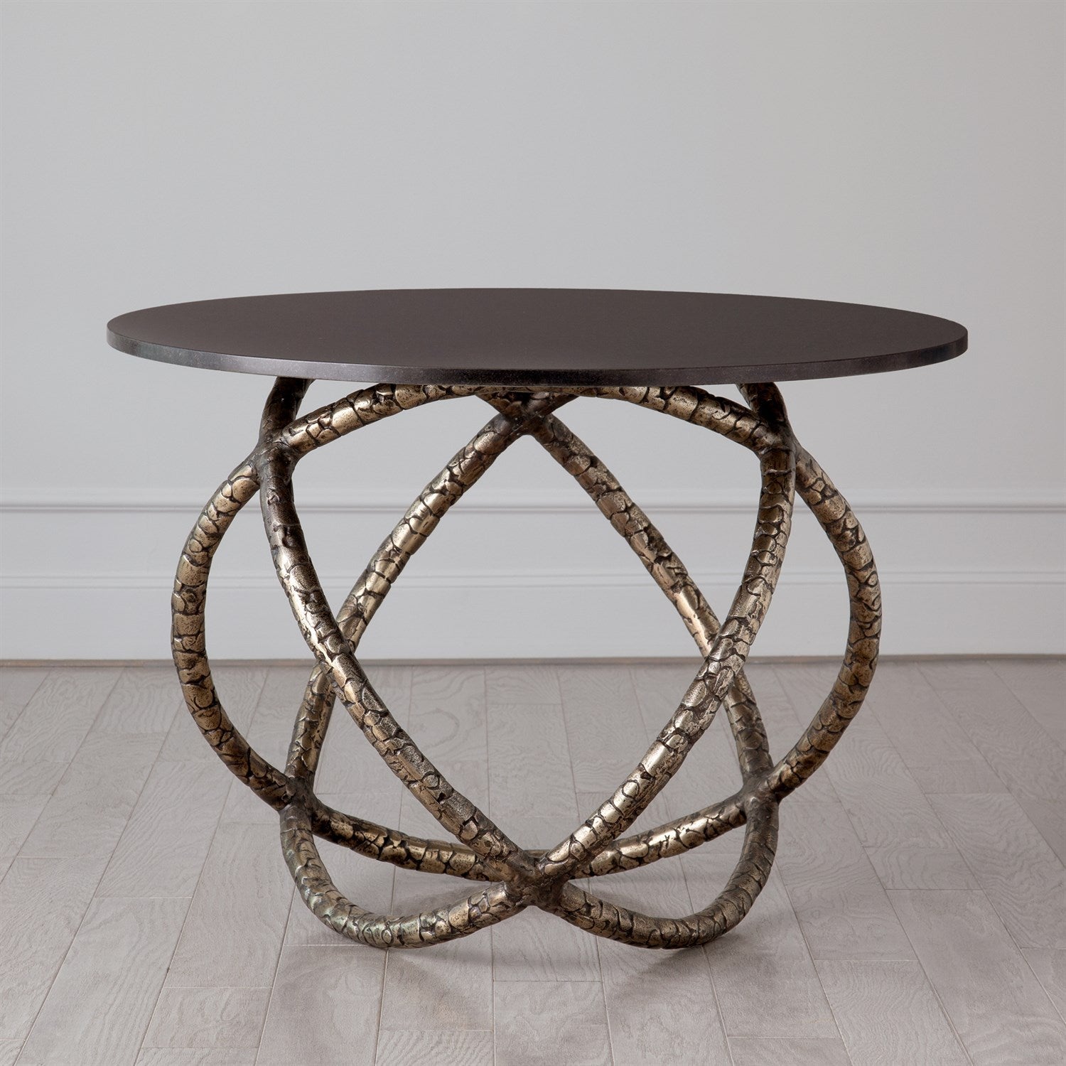 Global Views Antique Brass and Black Granite Astro Table – Grayson Luxury