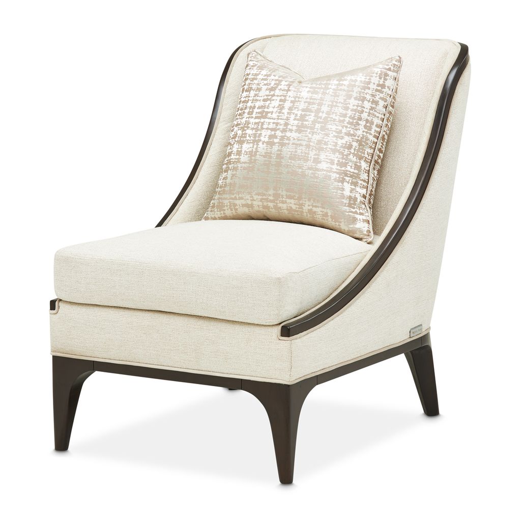 Michael Amini Paris Chic Accent Chair - Cremini/Espresso – Grayson Luxury