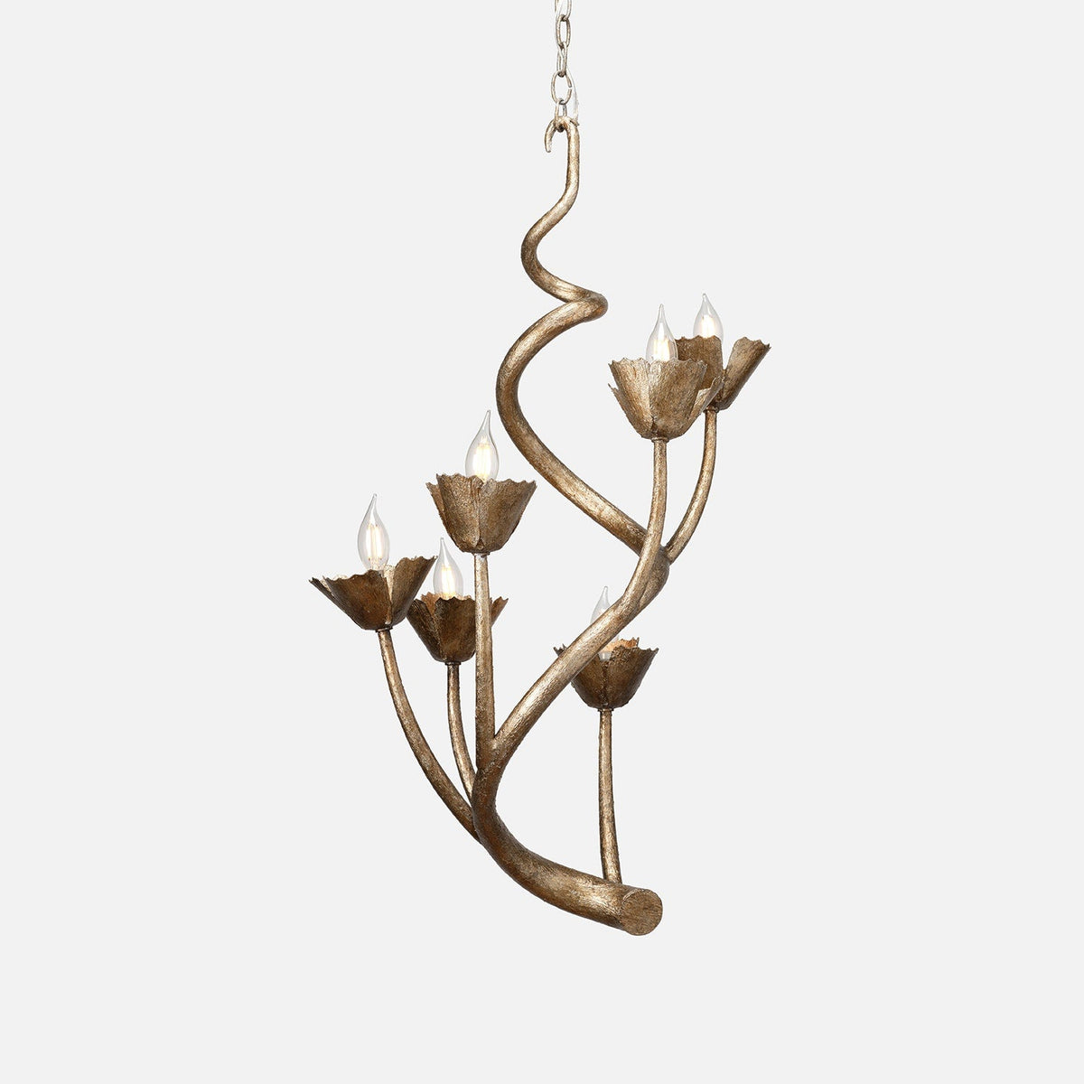 Rosemary Curved Floral Chandelier — Grayson Luxury