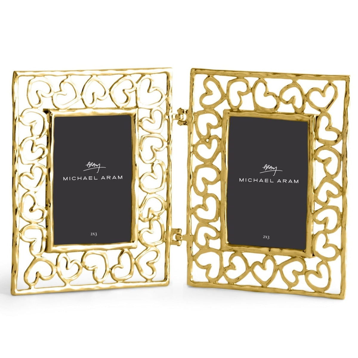 Heart Hinged Frame, Gold, 2x3 — Grayson Luxury