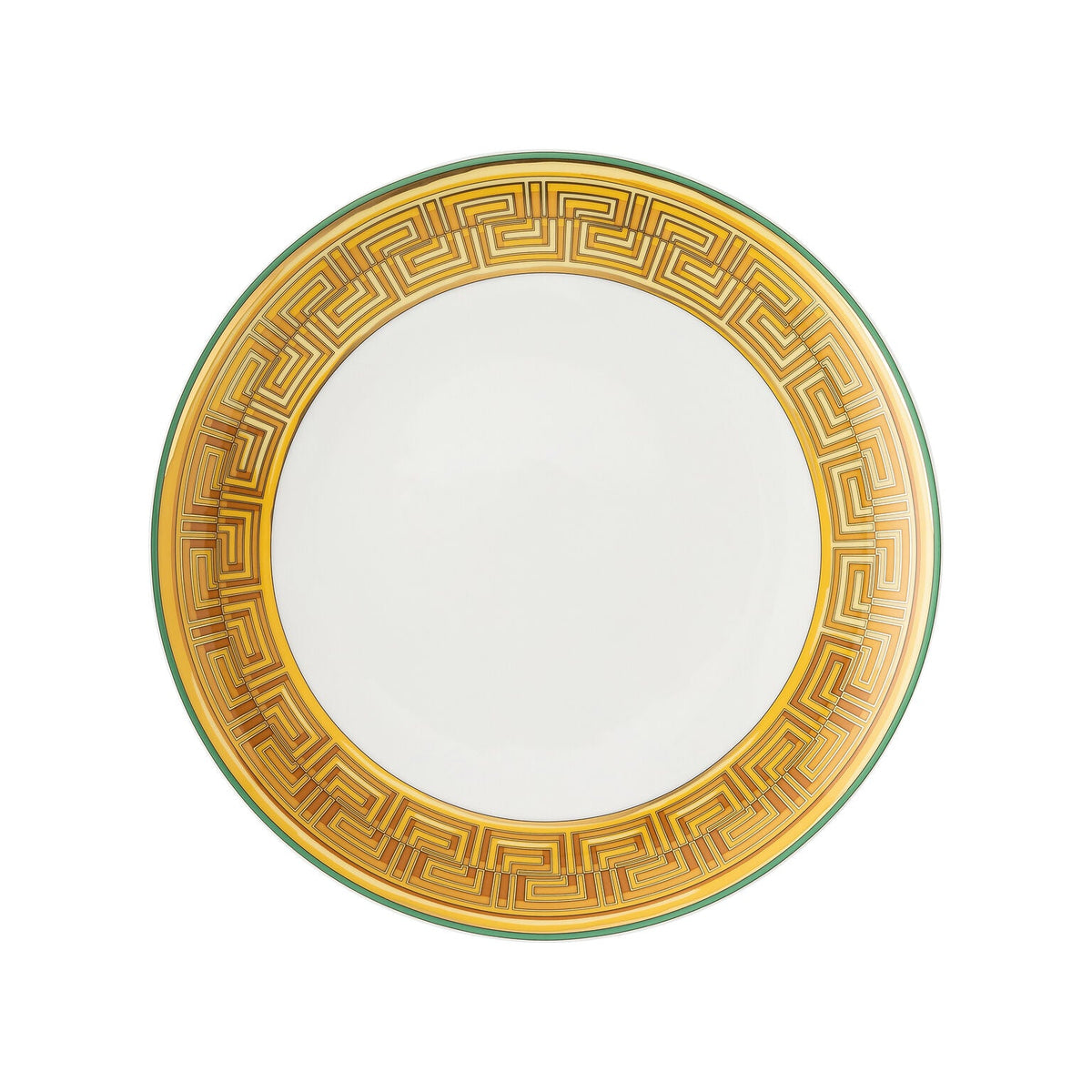 Versace Medusa Amplified Dinner Plate - Green Coin — Grayson Luxury